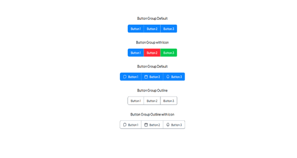 Button Group Using Tailwind Ui
